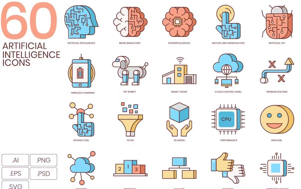 15+ Free Artificial Intelligence Icons Ai EPS - Graphic Cloud