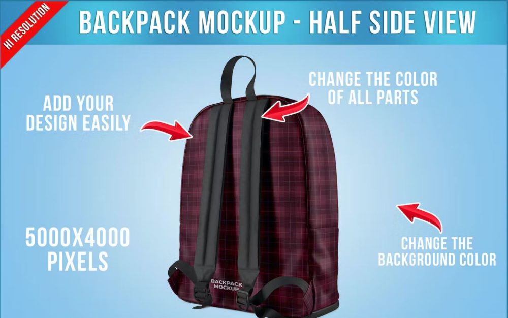 15+ Backpack Mockup PSD Template Free Download - Graphic Cloud