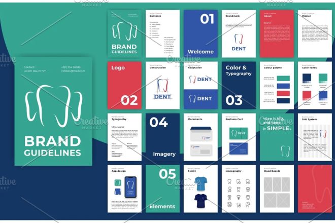 15+ Stylish Brand Guideline Template Free PSD - Graphic Cloud