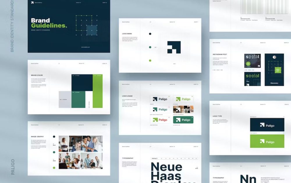 15+ Stylish Brand Guideline Template Free PSD - Graphic Cloud