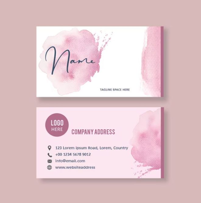 15+ Feminine Business Card Template Ai PSD Free - Graphic Cloud