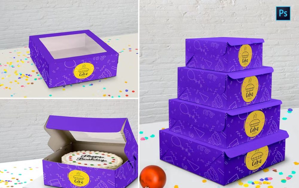 15+ Free Cake Packaging Mockup PSD Download - Graphic Cloud