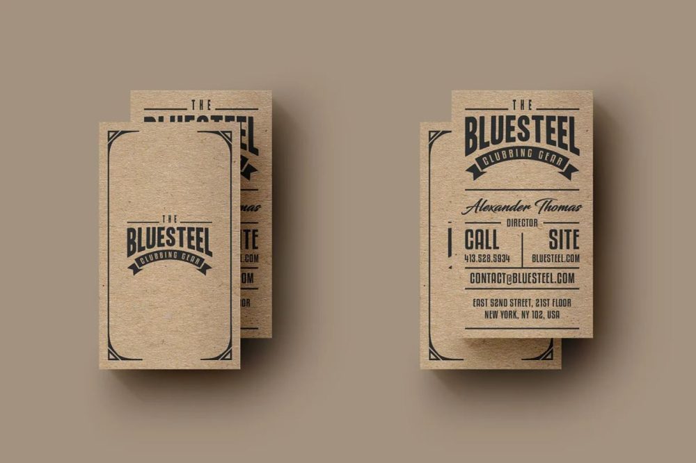 15+ Free Vintage Business Card Template PSD - Graphic Cloud