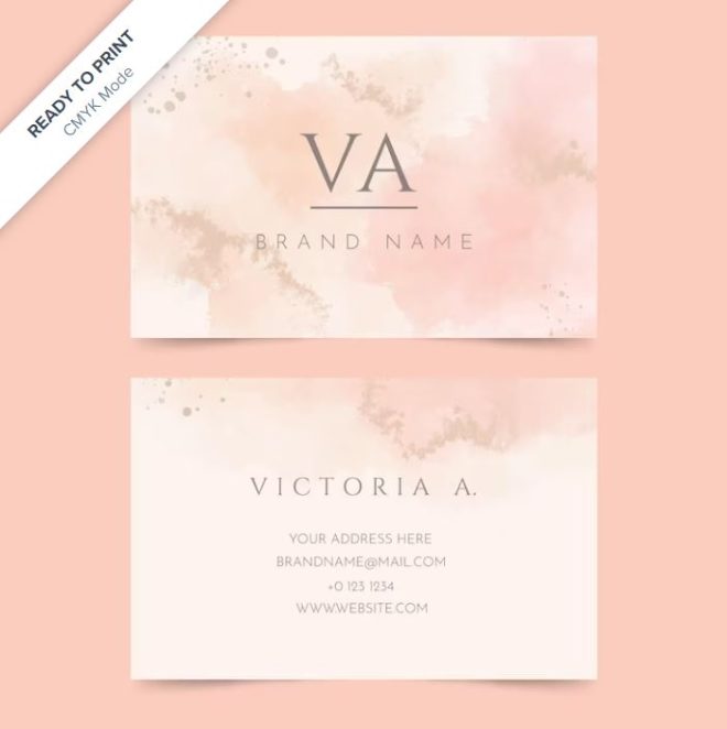 15+ Feminine Business Card Template Ai PSD Free - Graphic Cloud