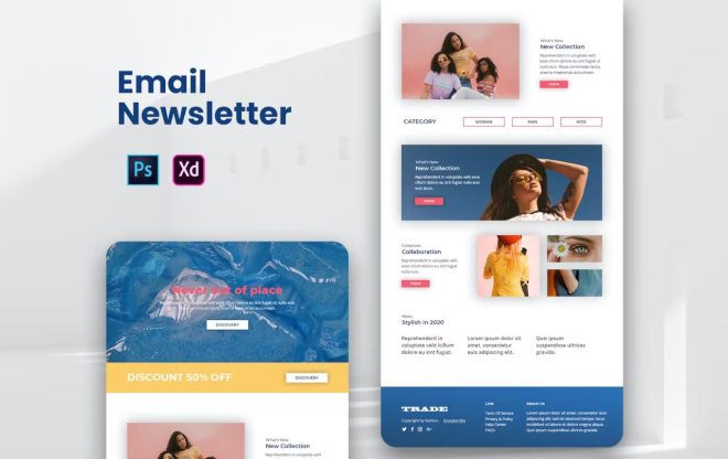 15+ Free Fashion Email Marketing Template PSD - Graphic Cloud