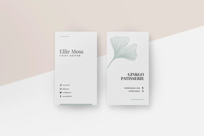 15+ Feminine Business Card Template Ai PSD Free - Graphic Cloud