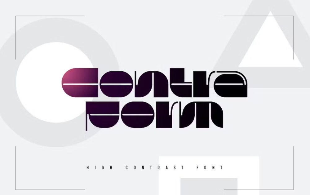 15+ High Contrast Font TTF OTF Free Download - Graphic Cloud
