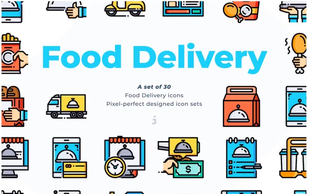 15+ Food Delivery Icons PNG Ai EPS Download Free - Graphic Cloud