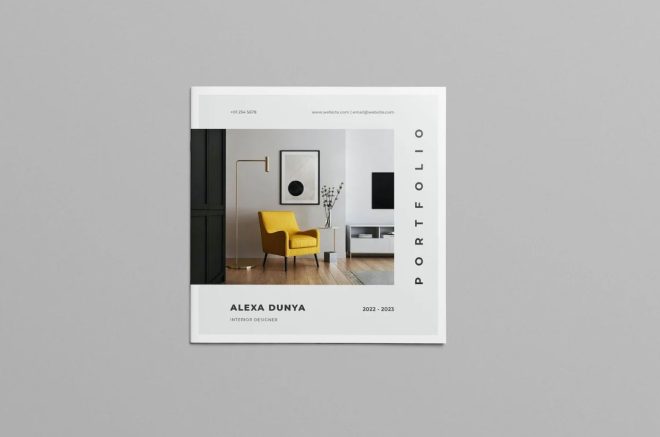 15+ Free Interior Design Portfolio Template Download - Graphic Cloud