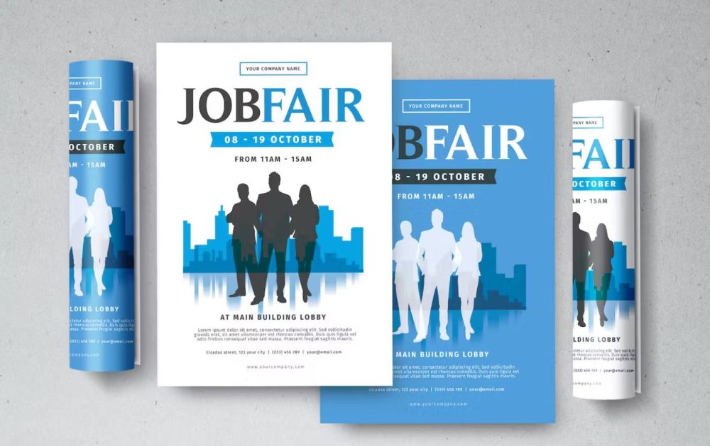 15+ Job fair Flyer Template PSD AI FREE Download - Graphic Cloud
