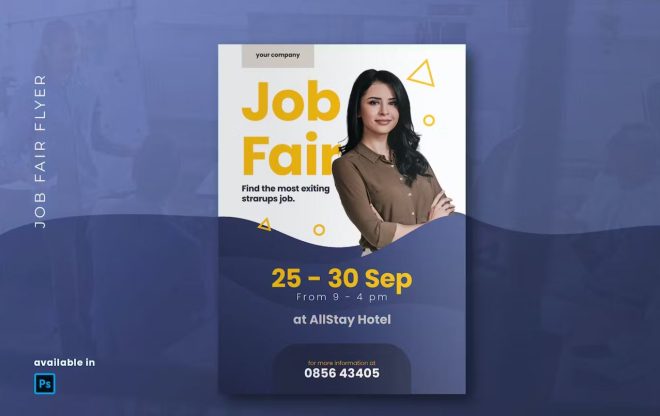 15+ Job fair Flyer Template PSD AI FREE Download - Graphic Cloud