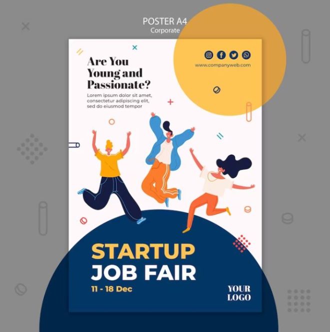 15+ Job fair Flyer Template PSD AI FREE Download - Graphic Cloud