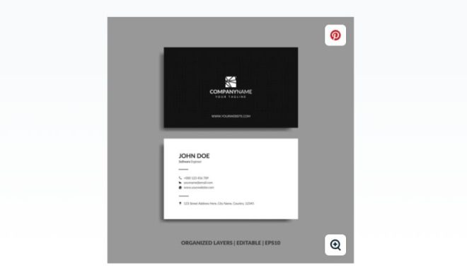 15+ Free Minimal Business Card PSD Template Download - Graphic Cloud
