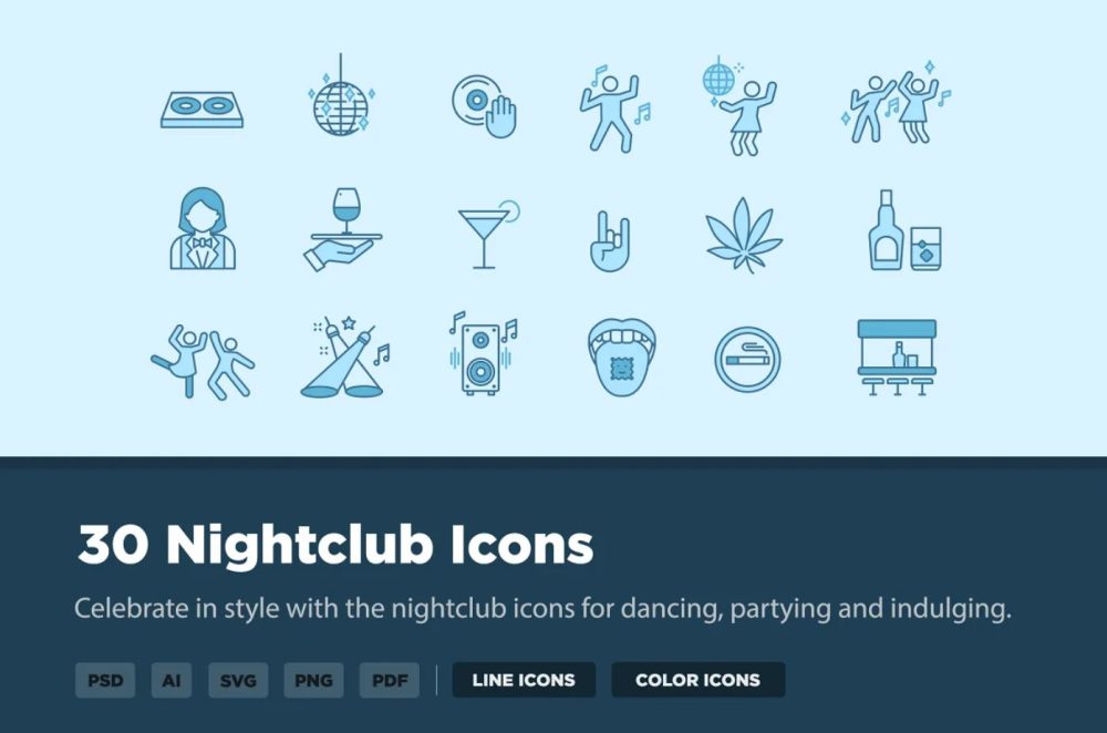 15+ Free Nightclub Icons Ai EPS PNG Download - Graphic Cloud