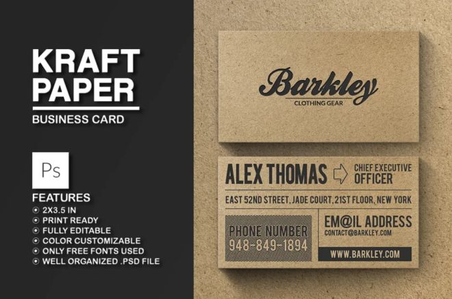 15+ Free Vintage Business Card Template PSD - Graphic Cloud