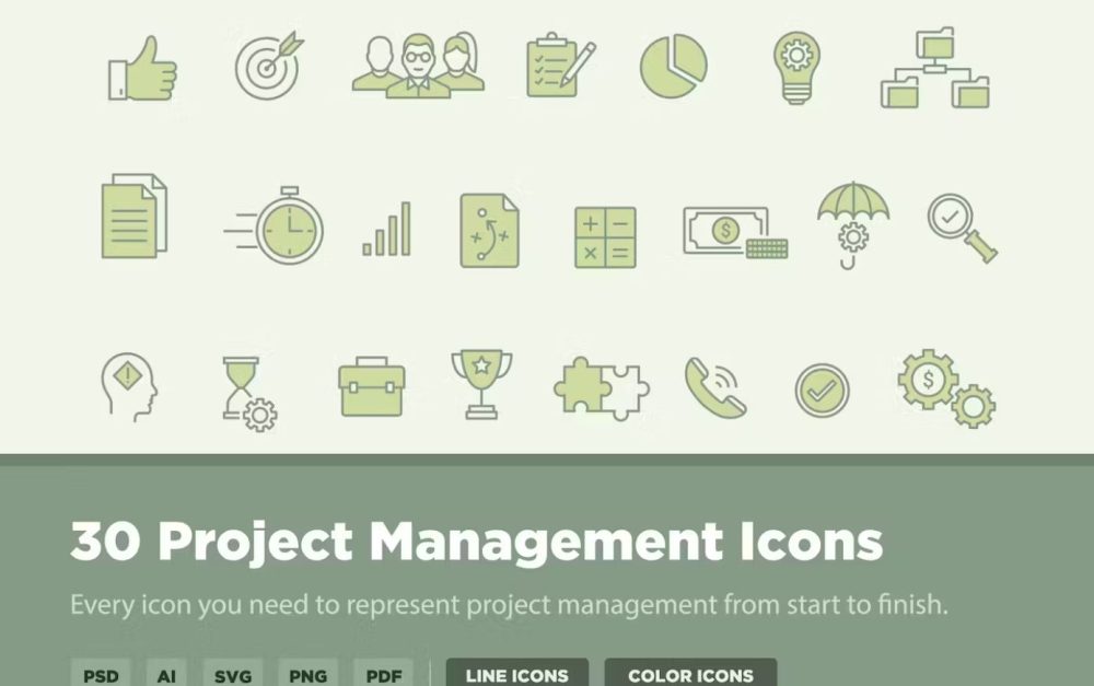 15+ Business Management Icons Free Download - Graphic Cloud