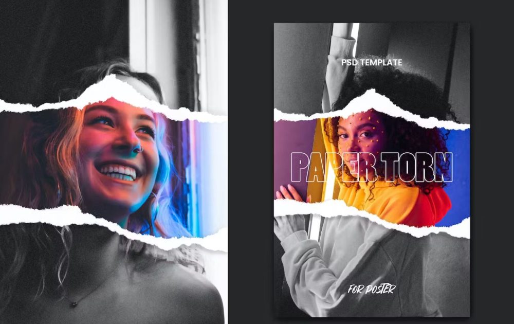 15+ Free Torn Paper Effect ATN PSD Download - Graphic Cloud