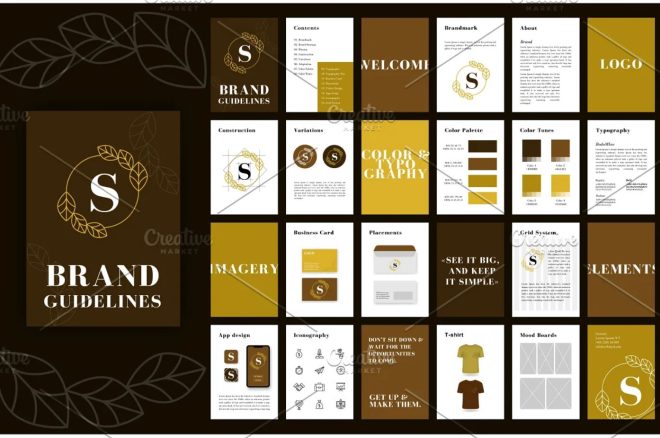 15+ Stylish Brand Guideline Template Free PSD - Graphic Cloud
