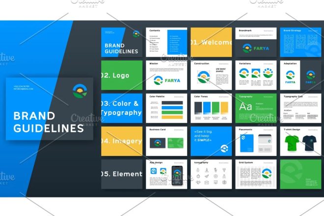 15+ Stylish Brand Guideline Template Free PSD - Graphic Cloud