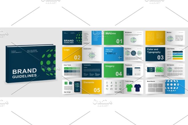 15+ Stylish Brand Guideline Template Free PSD - Graphic Cloud