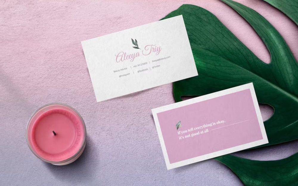 15+ Feminine Business Card Template Ai PSD Free - Graphic Cloud
