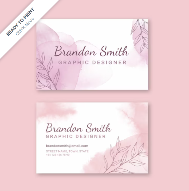 15+ Feminine Business Card Template Ai PSD Free - Graphic Cloud