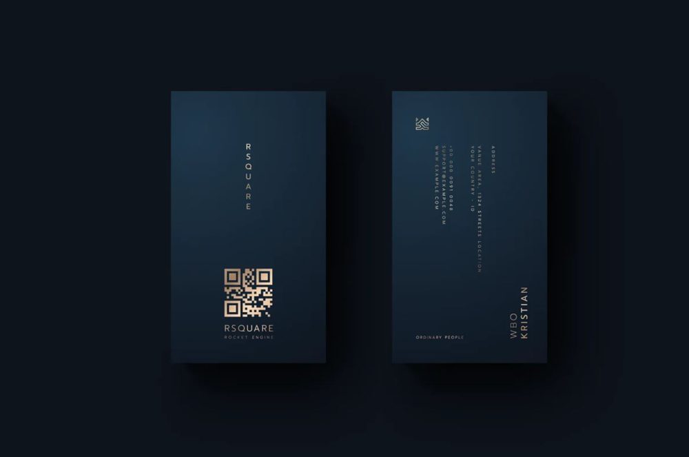 15+ Vertical Business Card Template PSD Free - Graphic Cloud