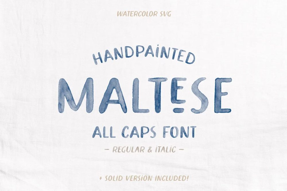 15+ Watercolor Typeface TTF OTF Free Download - Graphic Cloud
