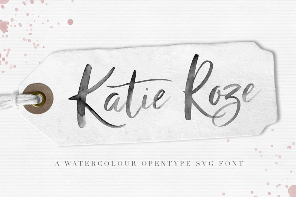 15+ Watercolor Typeface TTF OTF Free Download - Graphic Cloud