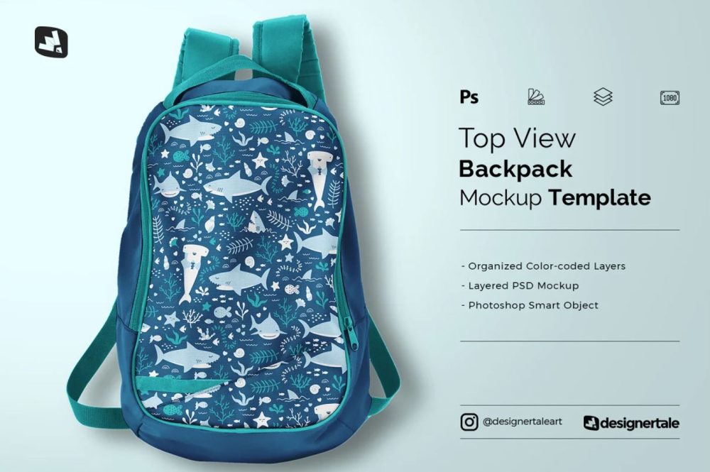 15+ Backpack Mockup PSD Template Free Download - Graphic Cloud
