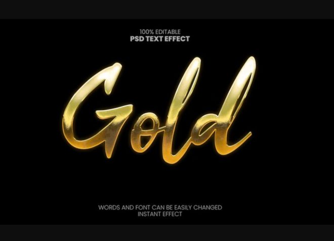 15+ Free Gold Text Effect PSD Ai Download - Graphic Cloud