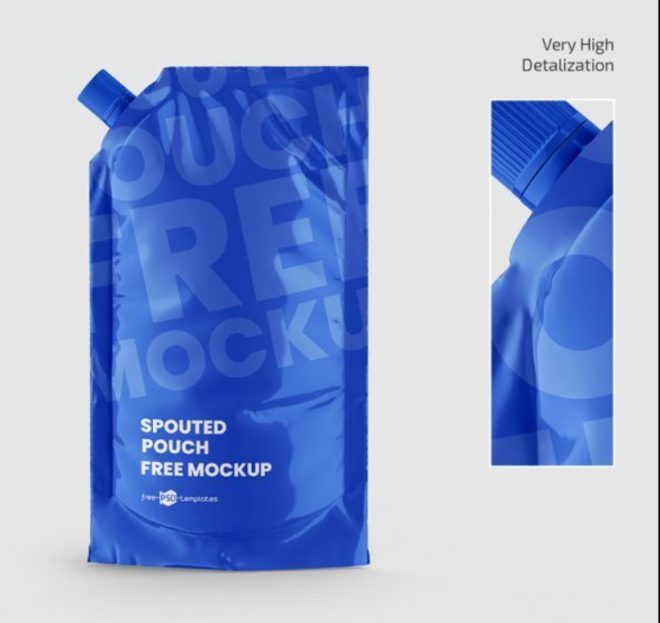 Spouted Pouch Mockup PSD for Presentation Designs - Graphic Cloud