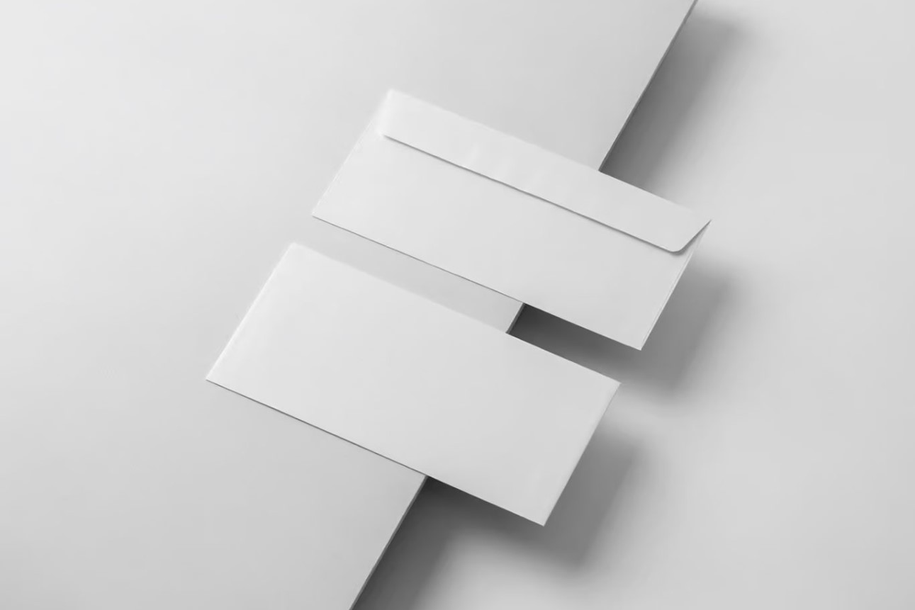 Minimal Envelope Mockup PSD Download Template - Graphic Cloud