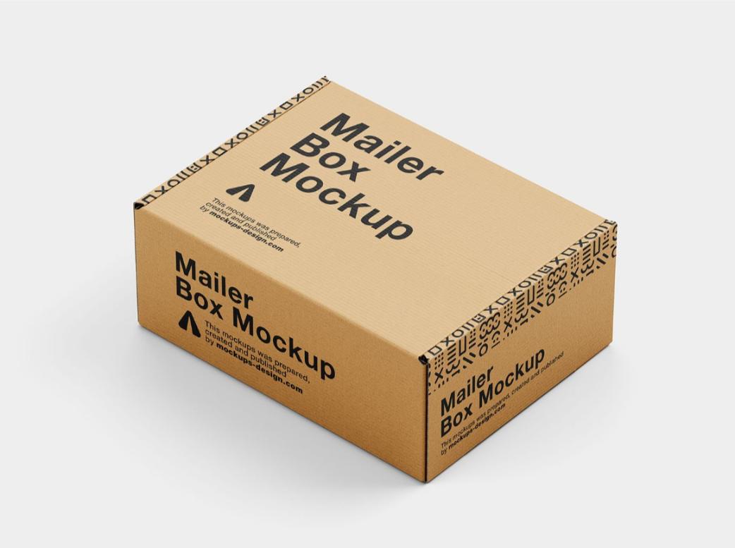 Small Mail Box Mockup PSD in Four Perspectives - Graphic Cloud